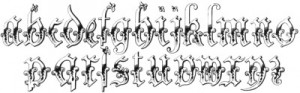 German Arabesque Alphabet - ReusableArt.com