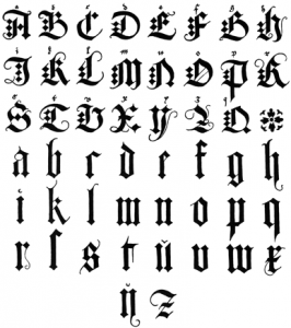 Albrecht Dürer Alphabet - ReusableArt.com