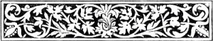 Black & White Leaf Border - ReusableArt.com