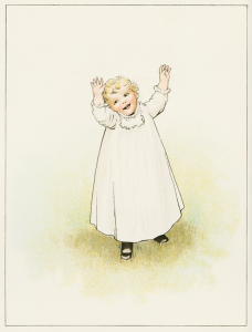 Happy Dance - Beautiful Baby by Ida Waugh from Reusable Art