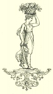 Lady with Fruit - ReusableArt.com
