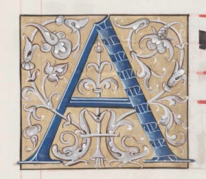 Illuminated Letter A - ReusableArt.com