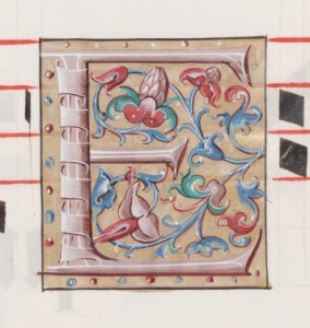 Illuminated Letter E - ReusableArt.com