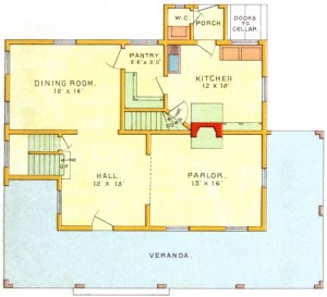 Yellow House - ReusableArt.com